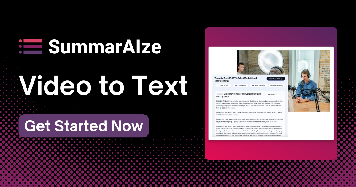 Convert Video to Text